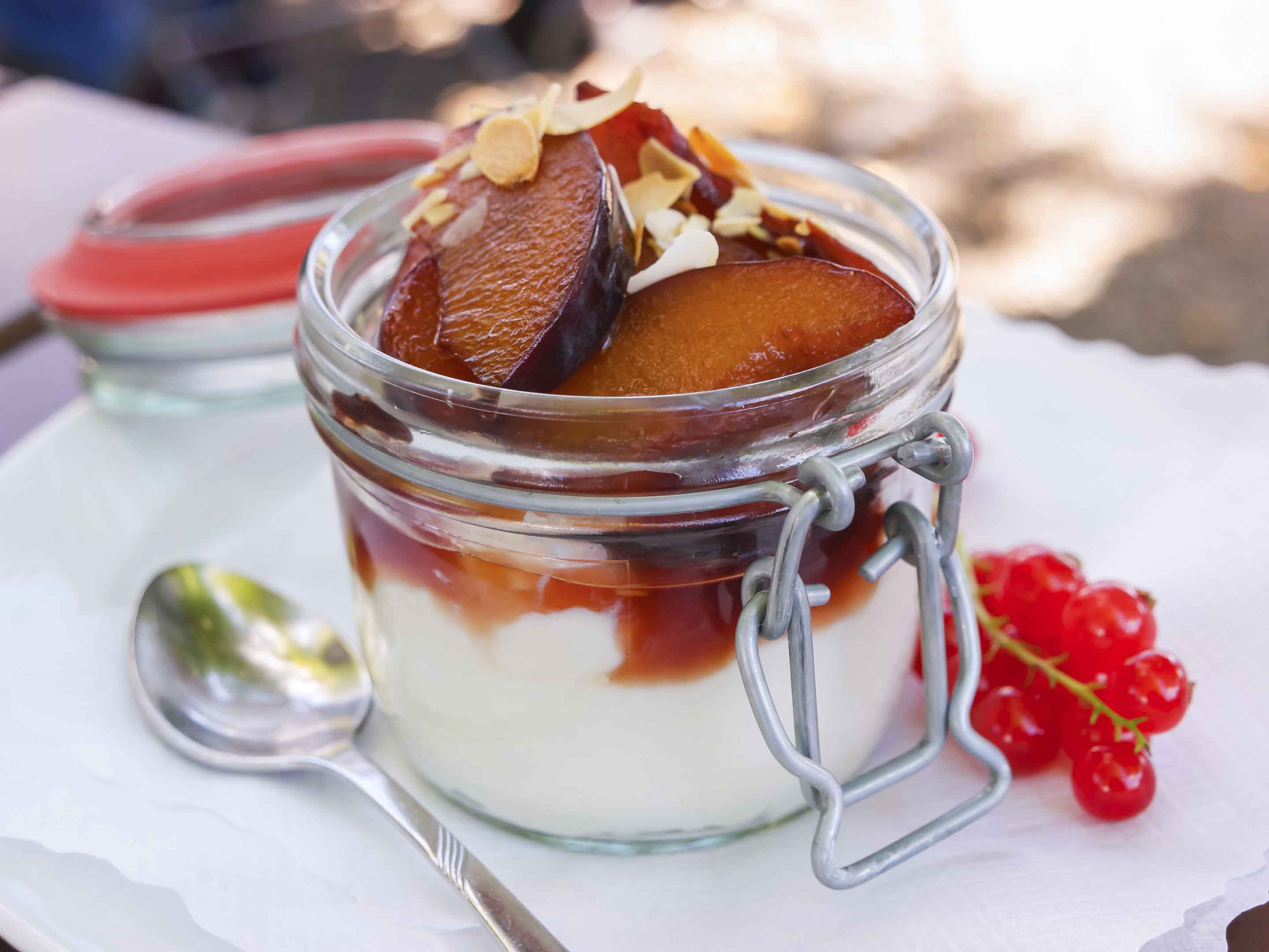 Dessert aux prunes
